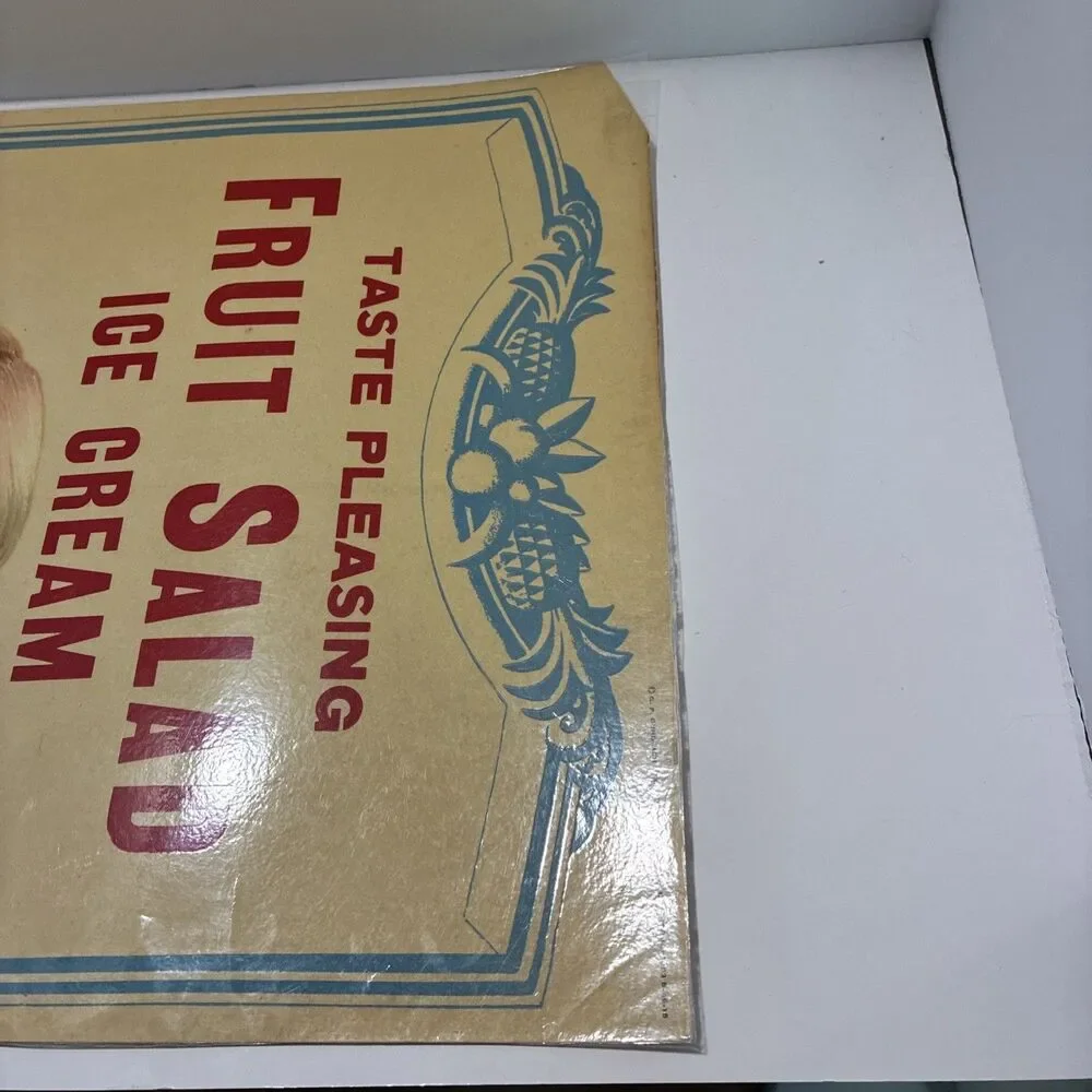 Art | Vnt Advertising Poster Fruit Salad Ice Cream | Poshmark
